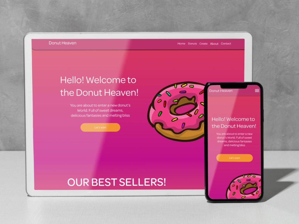 Donut Website – Sylwia Misiak Portfolio
